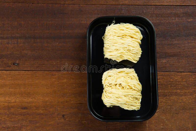 Raw wanton noodle stock image. Image of fresh, chinese - 100167653