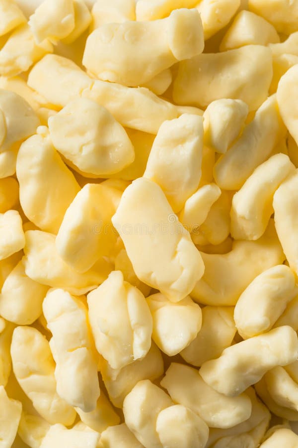 Raw White Organic Cheese Curds Stock Image - Image of cream, freshness ...