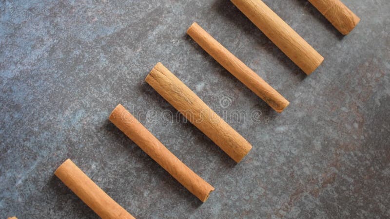Raw Whole Aromatic Cinnamon Spice Stock Footage - Video of aromatic ...