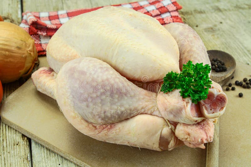 Raw whole chicken stock image. Image of chicken, meat - 169731197