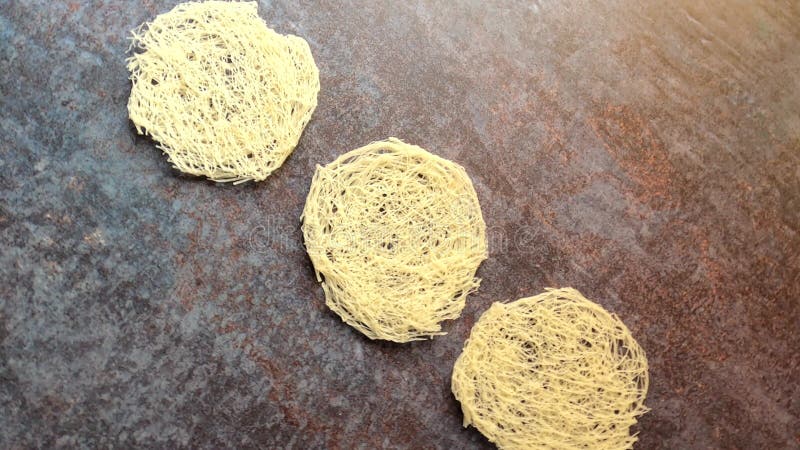 Whole string hopper noodle stock footage. Video of cuisine - 236096772