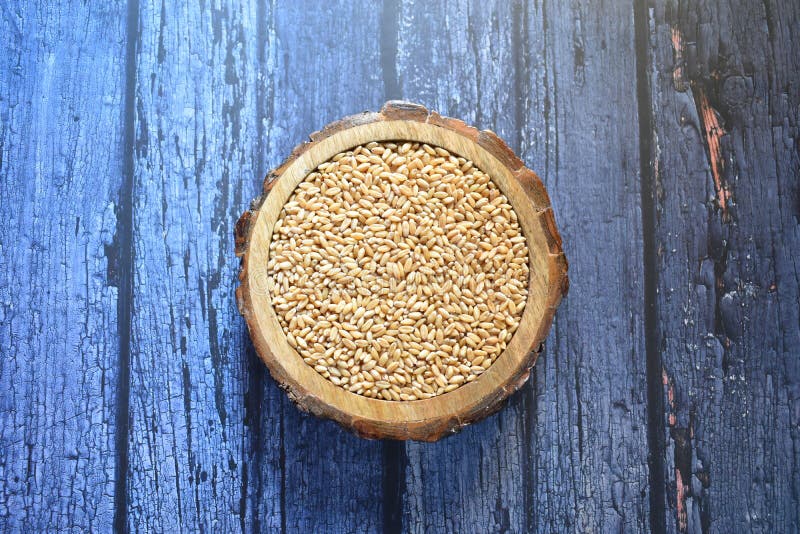 Raw Whole Dried Wheat Cereal Grains Stock Image - Image of cooking ...