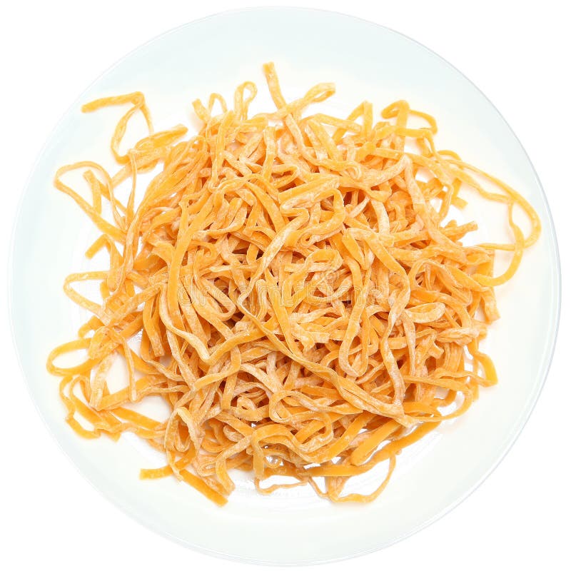 Raw Wonton Noodles in Plate Stock Image - Image of cuisine, chinese ...