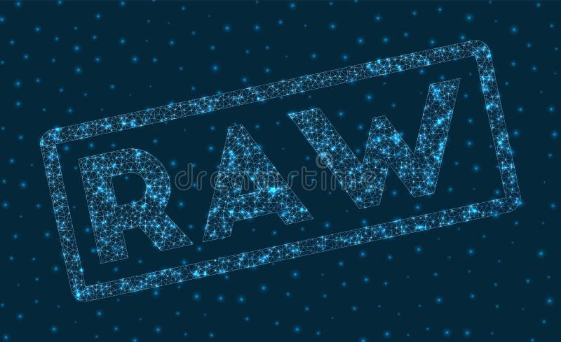 Raw Food Word in Digital Style. Stock Vector - Illustration of digital ...