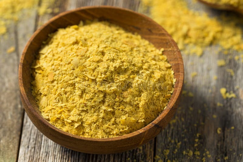 Raw Yellow Organic Nutritional Yeast Stock Image - Image of flakes ...
