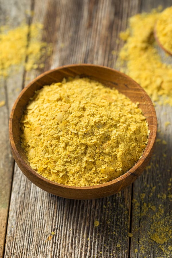 Raw Yellow Organic Nutritional Yeast Stock Image - Image of flakes ...