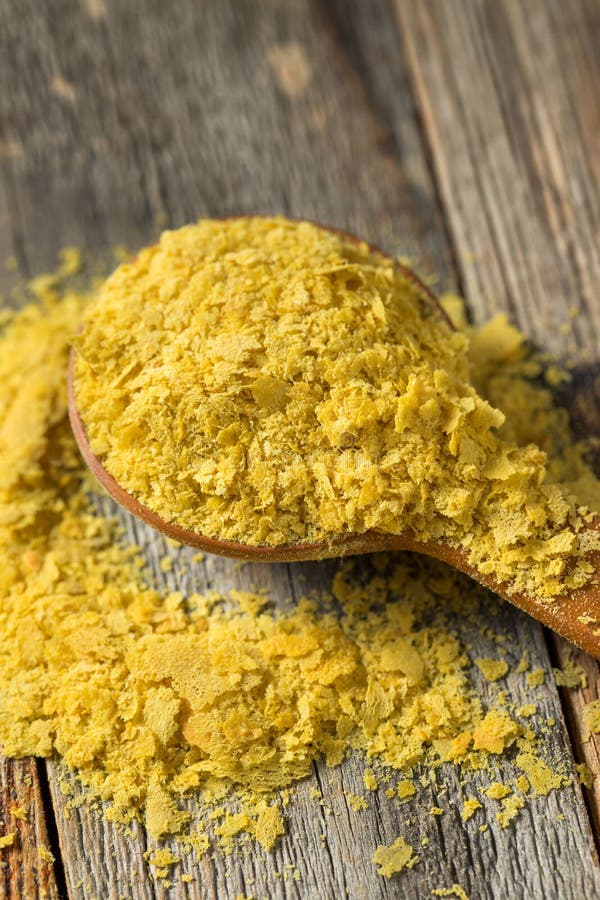 Raw Yellow Organic Nutritional Yeast Stock Photo - Image of vegan ...