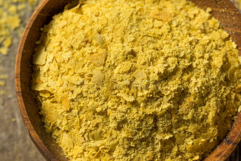 Raw Yellow Organic Nutritional Yeast Stock Photo - Image of food ...