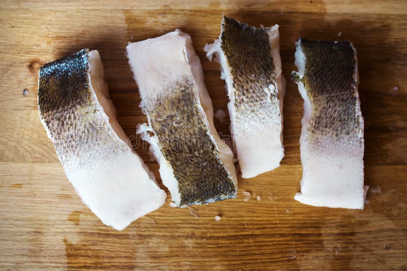 Raw zander fillets stock image. Image of nutrition, fish - 61029171
