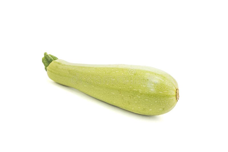 Raw Zucchini Isolated on White Stock Image - Image of isolated, grocery ...