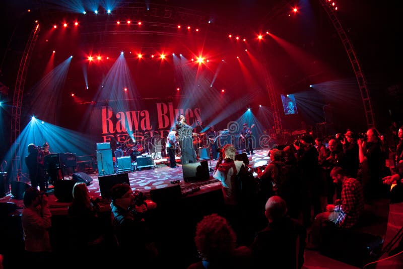 Rawa Blues Festival 2010 editorial image. Image of estrin - 16429930