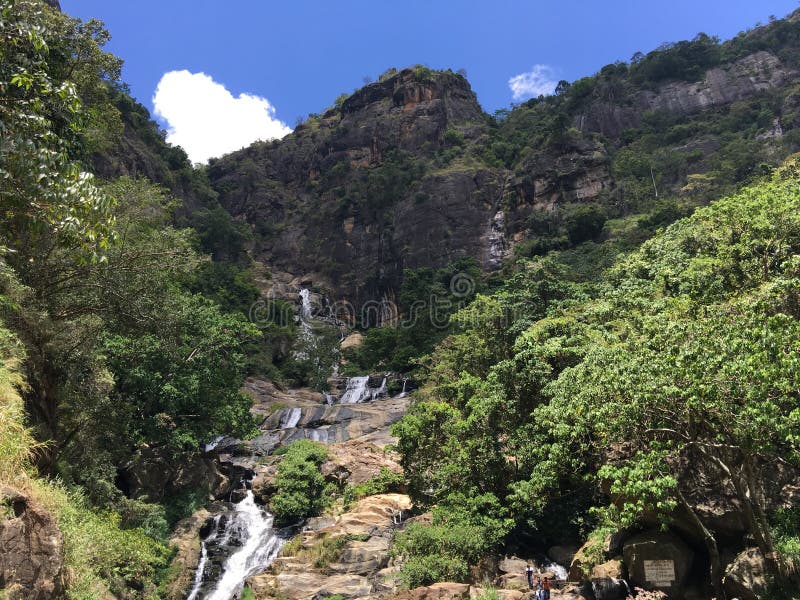 Sri Lanka , Ella - Rawana Waterfall Stock Image - Image of flowing ...