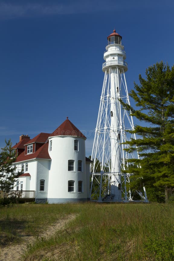 Rawley Point Lighthouse stock photo. Image of coastal - 25355856