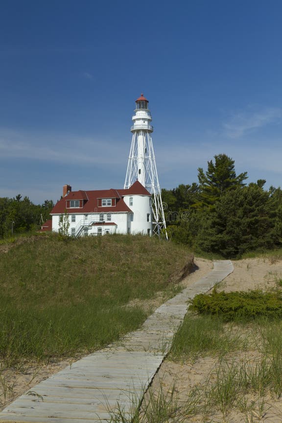 Rawley Point Lighthouse stock image. Image of coastal - 25355897