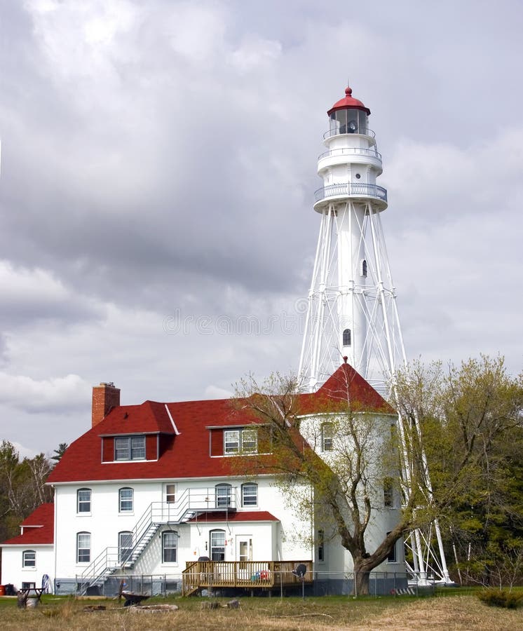 Cana Island Lighthouse stock photo. Image of lake, harbor - 32280026