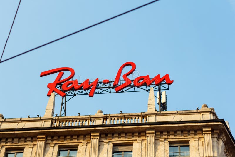 Ray - Ban Signage editorial image. Image of business - 77315750