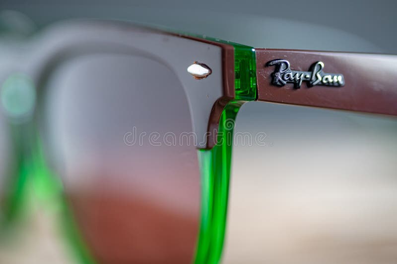 Ray-Ban Sunglasses in Green Plastic Frame. Popular and Fashionable ...