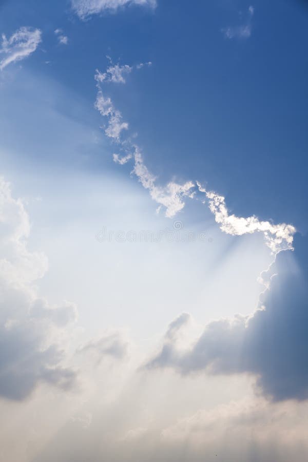 Ray blue sky stock image. Image of hope, burst, space - 38776549