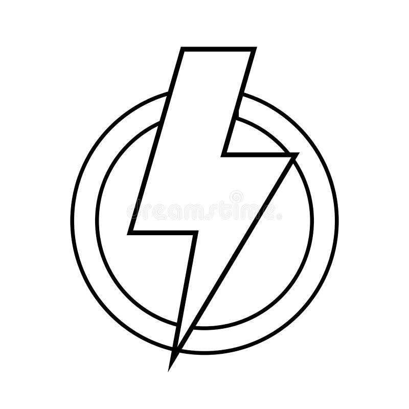 Ray electricity symbol stock photo. Image of charge, energetics - 87614082