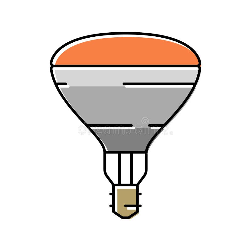Ray Glow Light Bulb Color Icon Vector Illustration Stock Vector ...