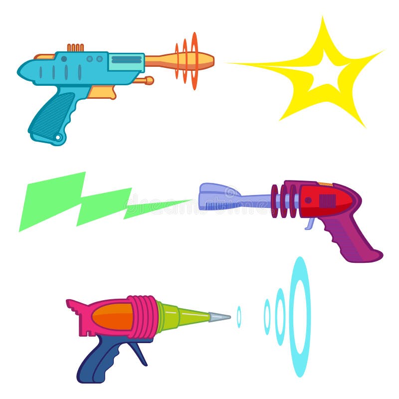 Ray-gun toy graphic stock vector. Illustration of artistic - 4019973