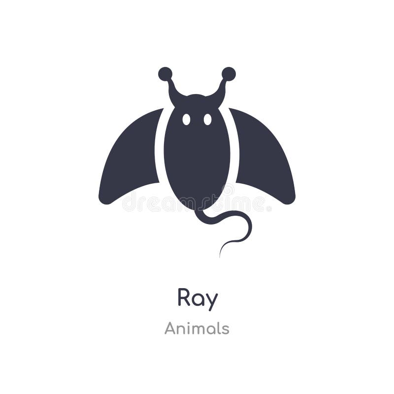 Ray Icon. Isolated Ray Icon Vector Illustration from Animals Collection ...