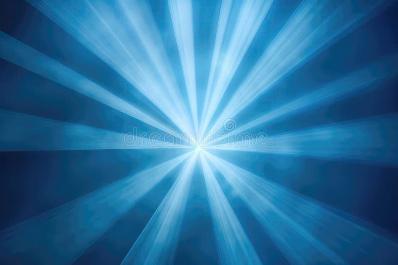 Ray of Light on Blue Background. Generative AI Stock Illustration ...