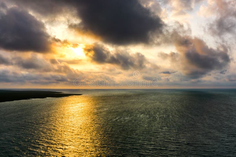 Ray of Light Over the Ocean Stock Photo - Image of black, glow: 112407346
