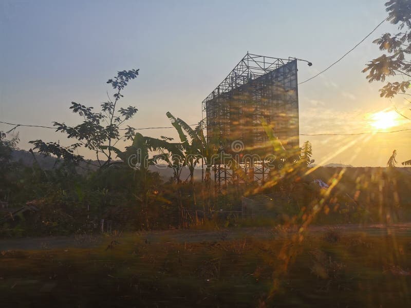 Ray of Light with Sign of Board Stock Image - Image of reflection ...