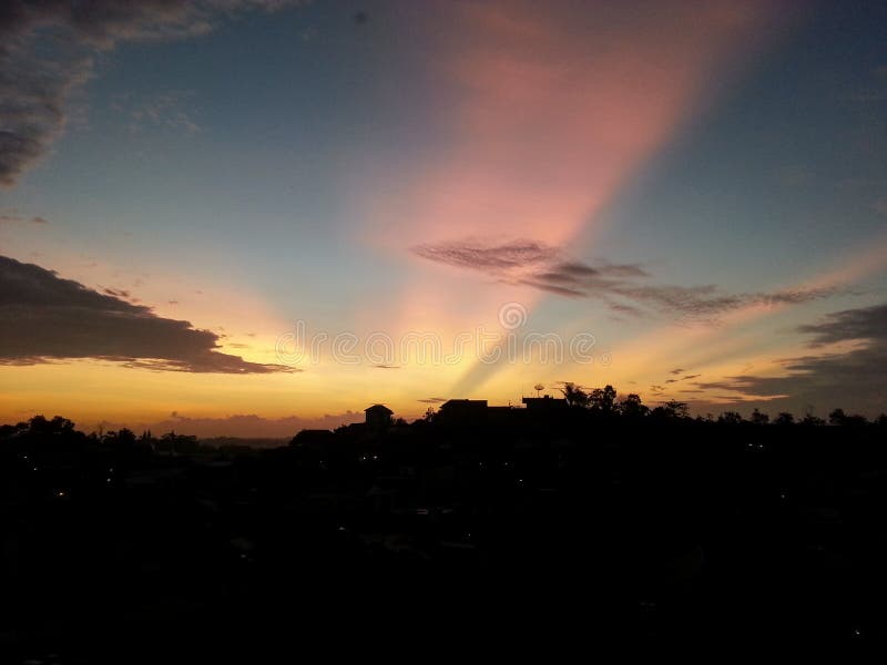 Ray of light sunrise stock photo. Image of morning, afterglow - 264067302