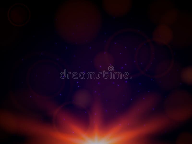 Ray of Light at Sunset. Vector Illustration for Card Stock Vector ...