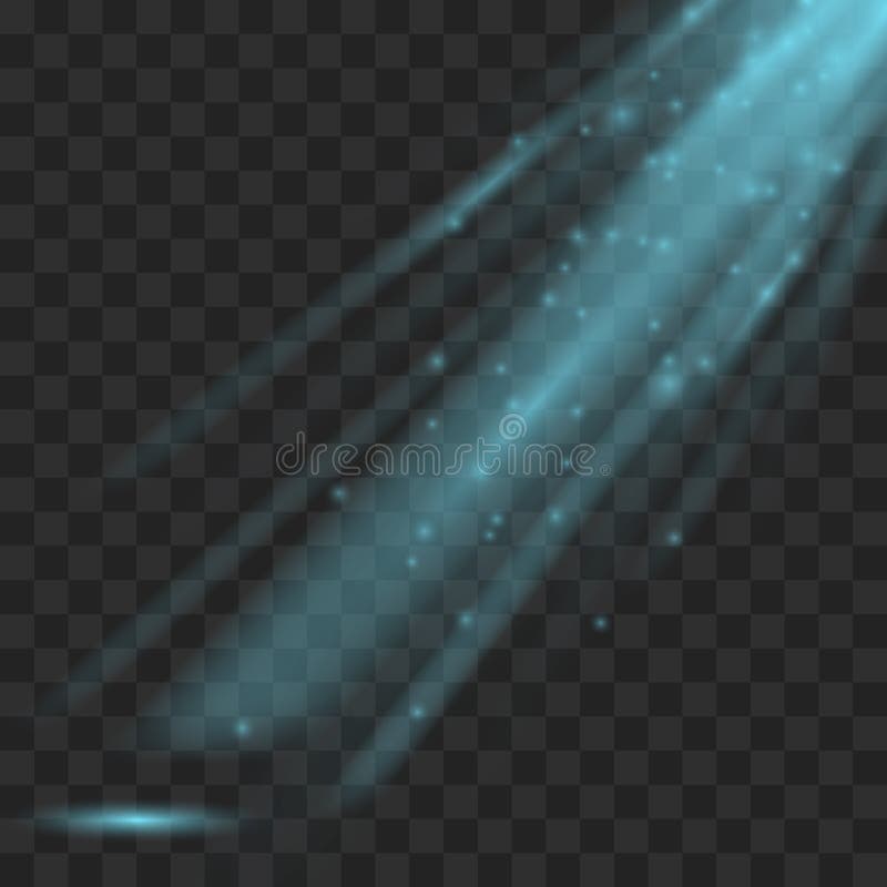 Ray of Light. Vector Transparent Beam on Checkered Background Stock ...