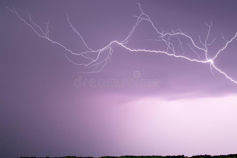 Ray. Lightning Storm. Lightning Bolt Storm. Fork Lightning Striking ...