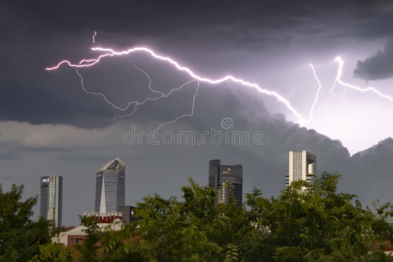 Ray. Lightning Storm. Lightning Bolt Storm. Fork Lightning Striking ...