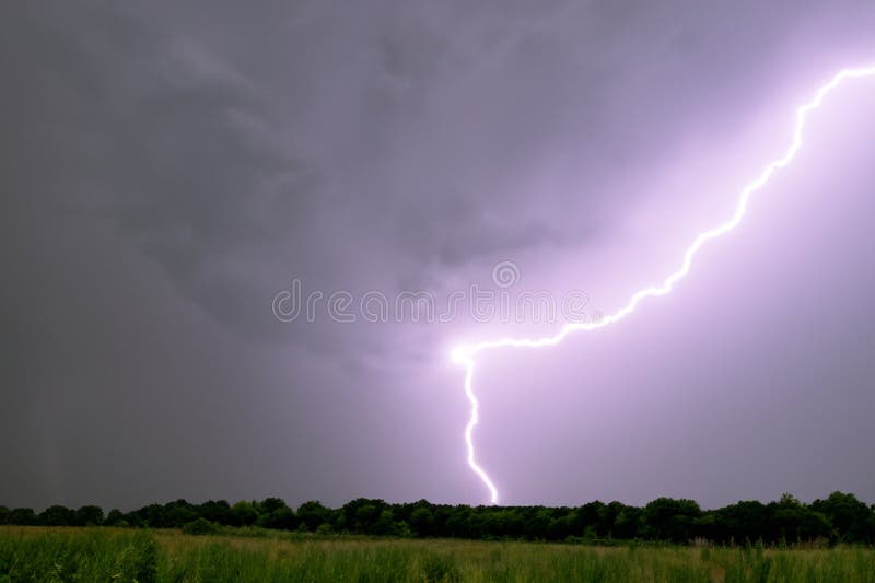 Ray. Lightning Storm. Lightning Bolt Storm. Fork Lightning Striking ...