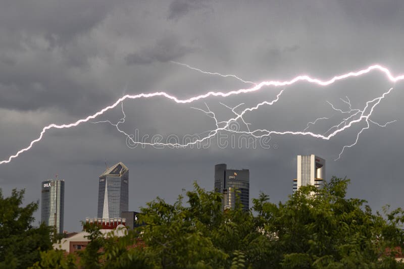 Ray. Lightning Storm. Lightning Bolt Storm. Fork Lightning Striking ...