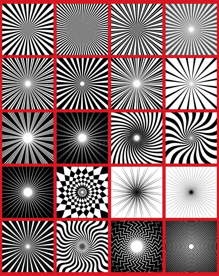 Ray Lights Pack stock vector. Illustration of burst, design - 21115979