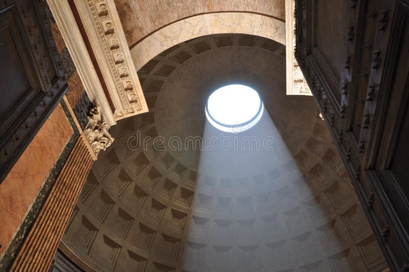 Ray of sun in Pantheon stock image. Image of architecture - 21420747