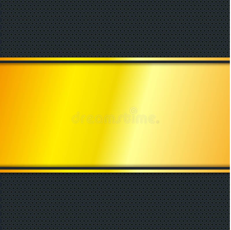 Raya De Oro Con El Fondo Negro Ilustración del Vector - Ilustración de ...