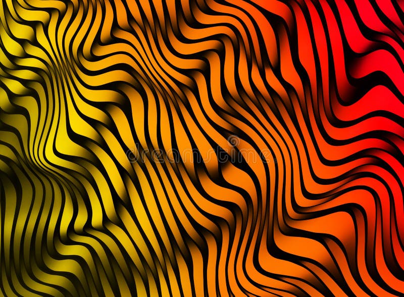 Rayas Abstractas Del Color Textura Colorida 3D Stock de ilustración ...
