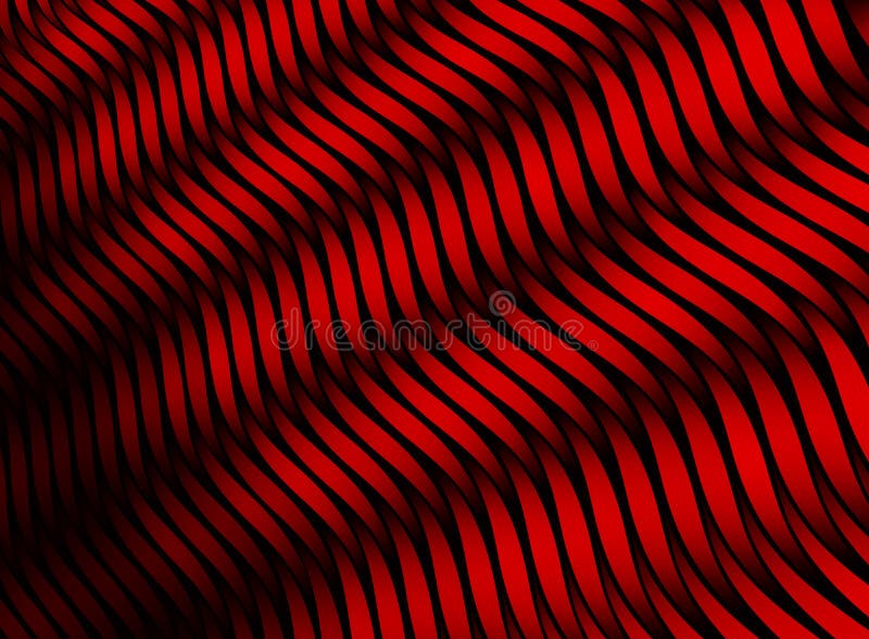 Rayas Abstractas Del Color Textura Roja 3D Stock de ilustración ...