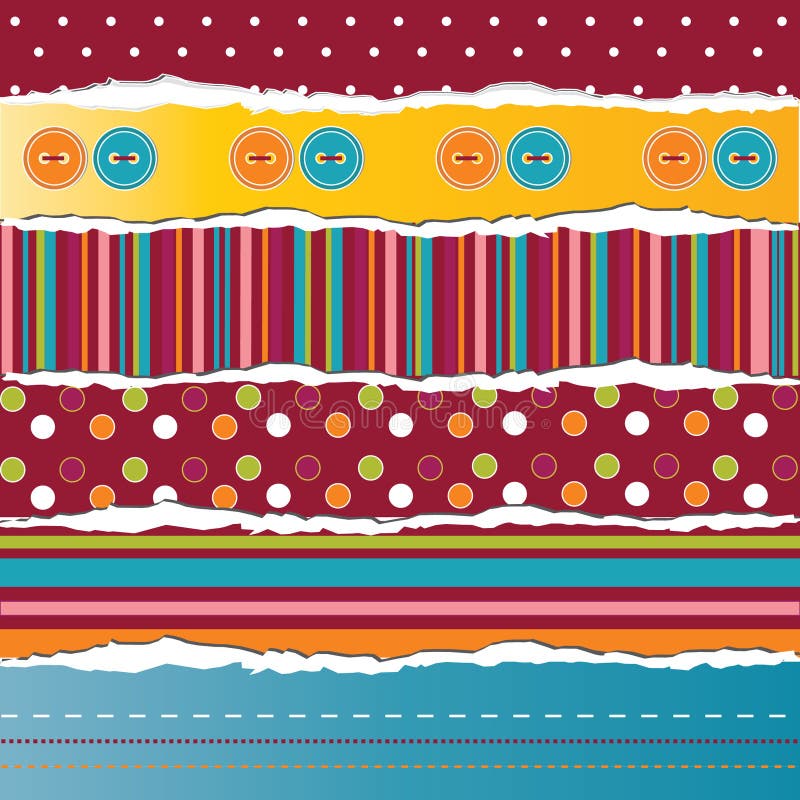 Rayas De Papel Rasgadas Vector Ilustración del Vector - Ilustración de ...