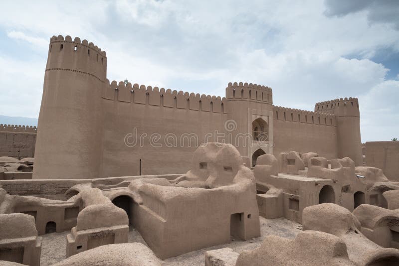 Rayen Castle, Arg-e Rayen in Persian, Iran Stock Image - Image of ...