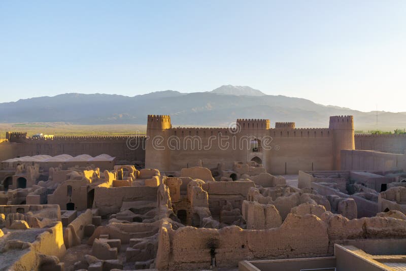 Rayen Castle in Kerman Iran Stock Image - Image of province, desert ...