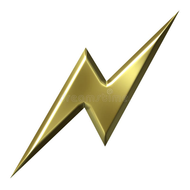 Trueno Dorado stock de ilustración. Ilustración de carga - 4374621