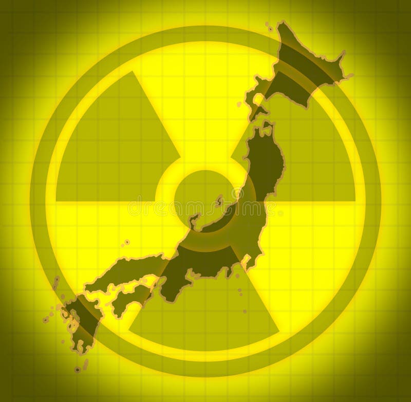 Rayonnement Radioactif Japonais Illustration Stock - Illustration du ...