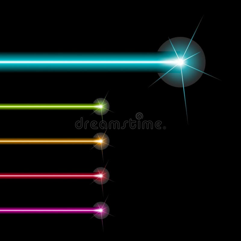 Rayons de laser de vecteur illustration de vecteur. Illustration of ...