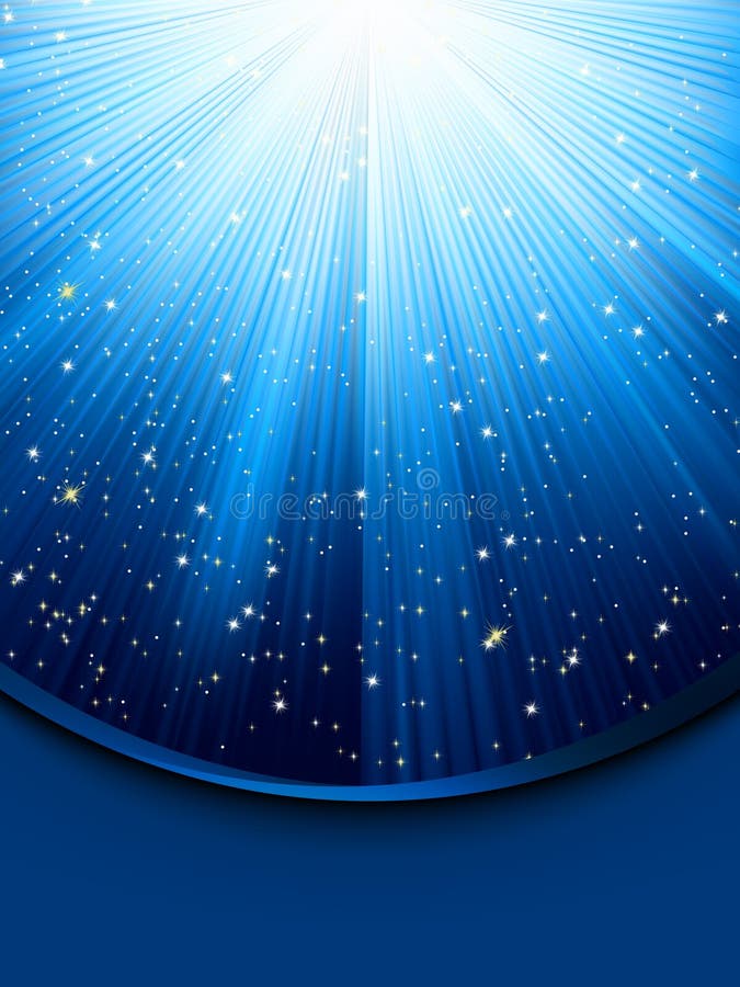 Rayons Lumineux Bleus. ENV 8 Illustration de Vecteur - Illustration du ...