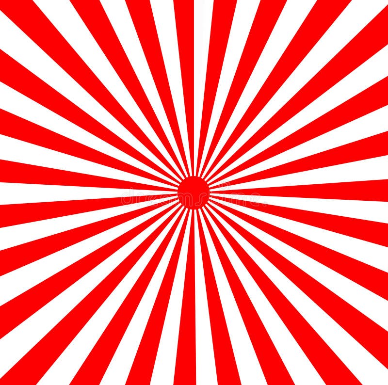 Rayos De Sol Japoneses Del Sol De Levantamiento Stock de ilustración ...