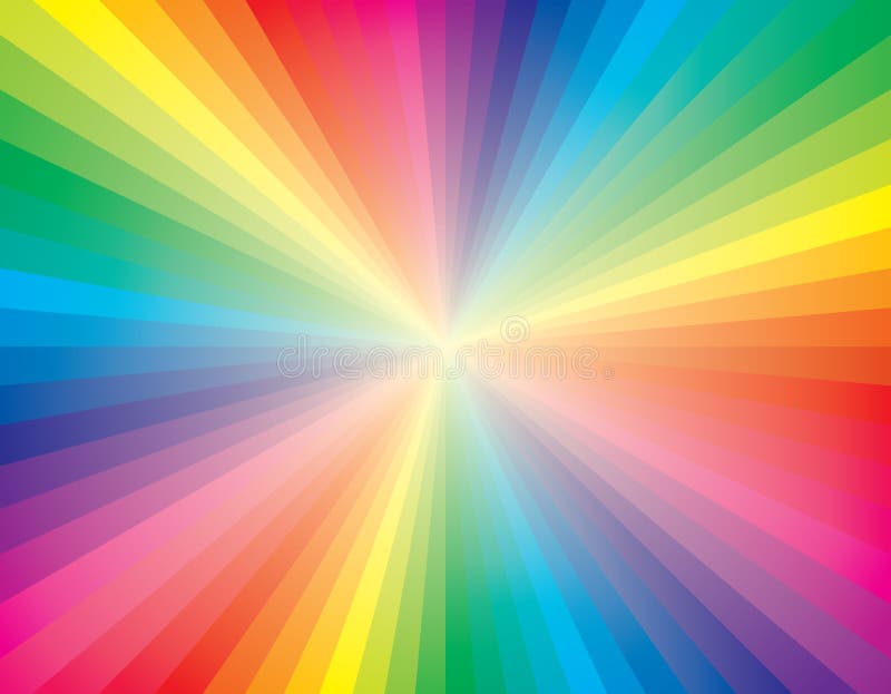 Rayos del arco iris stock de ilustración. Ilustración de brillante ...